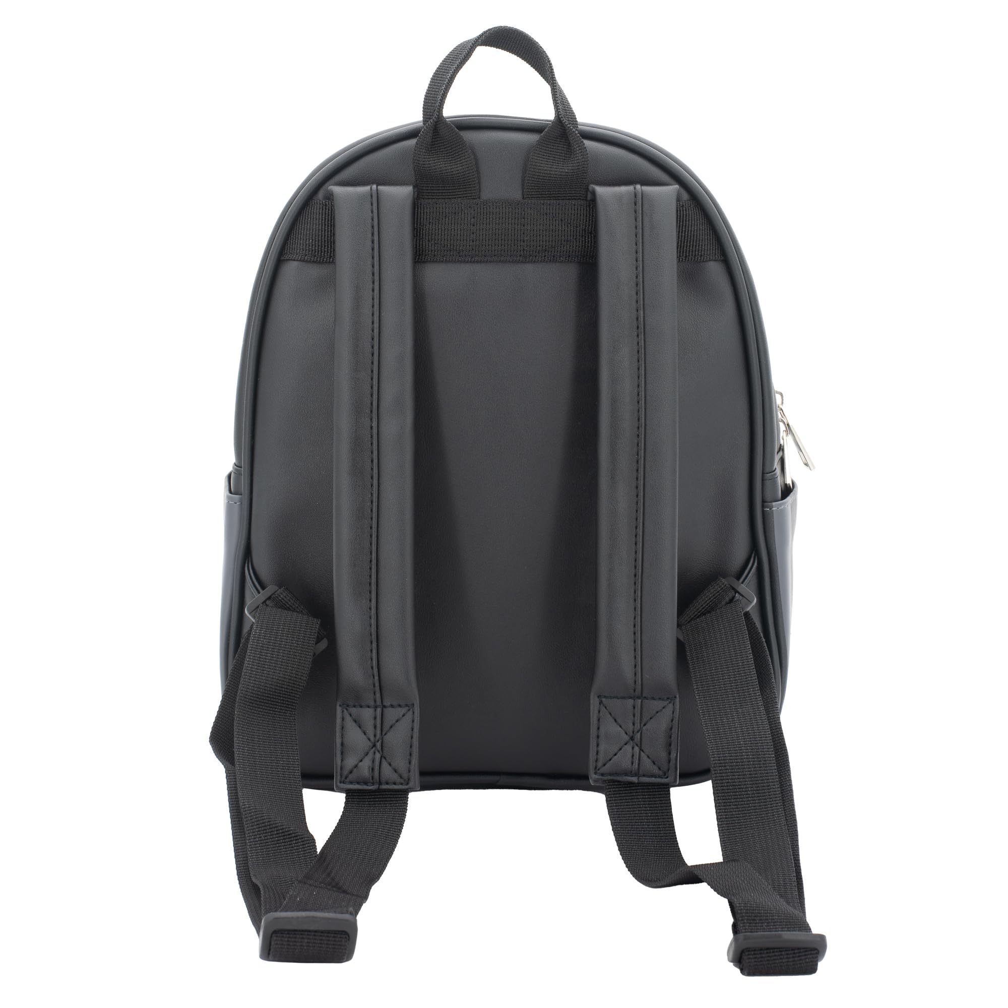 AI ACCESSORY INNOVATIONS Wednesday Nevermore Uniform Vegan Leather Cosplay Mini Backpack Purse, 10.5 Inches, Black