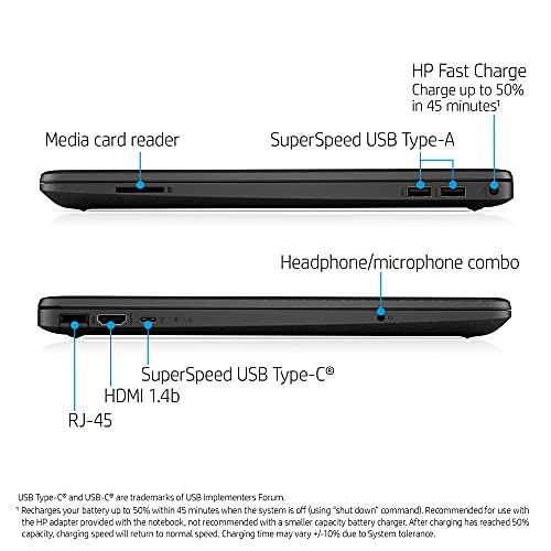 2021 Premium HP 15.6” FHD IPS Anti-Glare Thin Laptop,Intel Celeron N4020 Processor, Dual Core up to 2.8 GHz, 4GB RAM 128GB SSD,HDMI,WiFi,BL, Win10 S+1-Year Office 365 w/Hubxcel Cables, Black