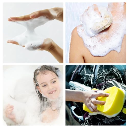 3PCS 2 Oz Foam Bottles, Empty Foam Pump Dispenser, Shampoo Foam Pump Bottles, Foaming Soap Pump for Travel Cleaning Hand Soap, Cleanser, Shampoo(60 Ml, Clear)