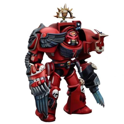Joytoy 1/18 Action Figure Warhammer 40k Mecha 5.3in High Model Toy Blood Angels Assault Terminators Brother Tyborel