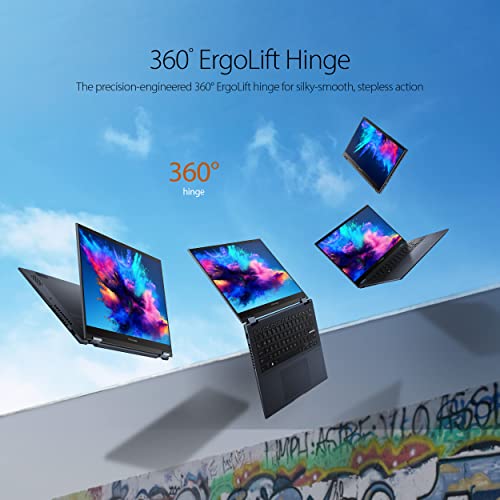 ASUS Vivobook S 14 Flip 14” WUXGA 16:10 Touch, AMD Ryzen 5 5600H CPU, 16GB RAM, 512GB SSD, NumberPad, Fingerprint Sensor, Stylus Supported, Windows 11 Home, Quiet Blue, TN3402QA-DB56T
