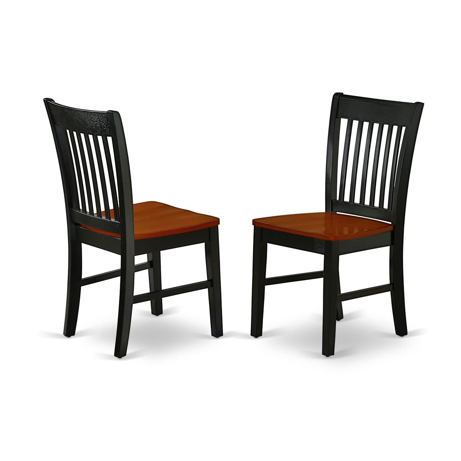 HomeStock Modern Minimalism 3 Piece Room Set Contains a Round Dining Table with Dropleaf and 2 Wood Seat Chairs, 42x42 Inch, Black and Cherry