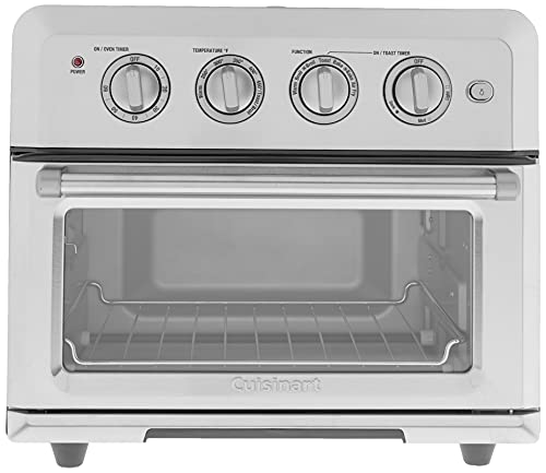 Cuisinart CTOA-122 Convection Toaster Oven Airfryer, 1800-Watt Motor with 6-in-1 Functions and Wide Temperature Range, Extra Large Capacity Toaster Oven with 60-Minute Timer/Auto-Off, Stainless Steel
