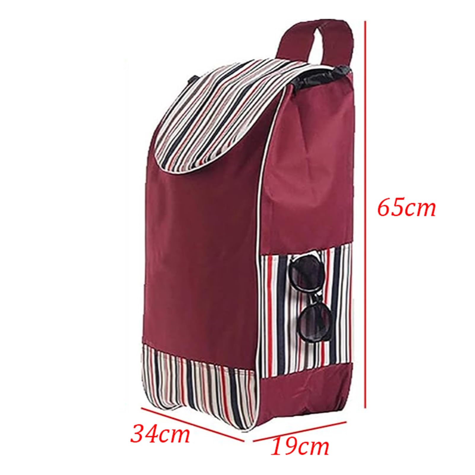JIAHESHYP Shopping Cart Replacement Bag, Trolley Waterproof Spare Bag, Storage Bag with Side Pockets, Portable Utility Moving Shopping Bag