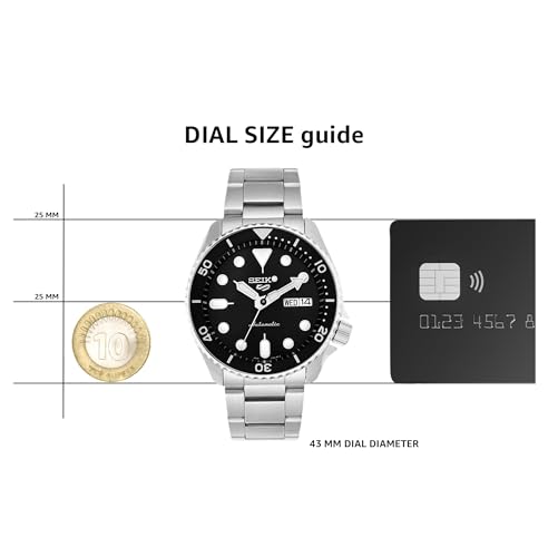 Seiko Men's Analogue Automatic Watch with Stainless Steel Strap SRPD55K1