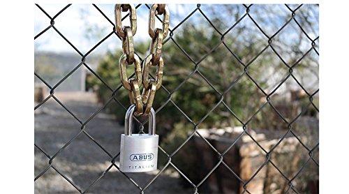 ABUS 80TI/40 Titalium™ Aluminum Alloy Padlock Keyed Different- Long Nano Protect Steel Shackle (1-1/2")
