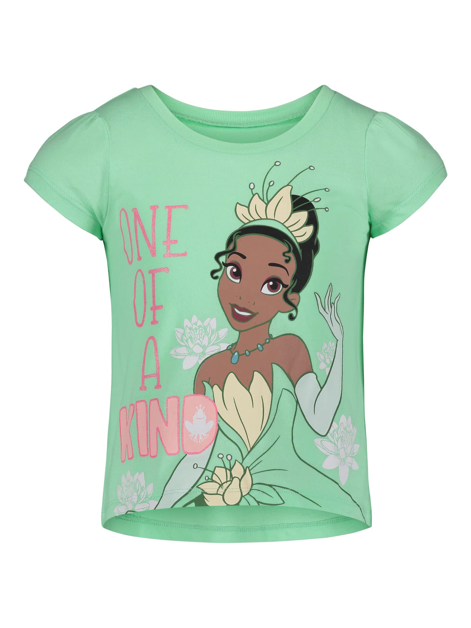 Princess Mulan Tiana Rapunzel Moana Big Girls 4 Pack T-Shirts 14-16