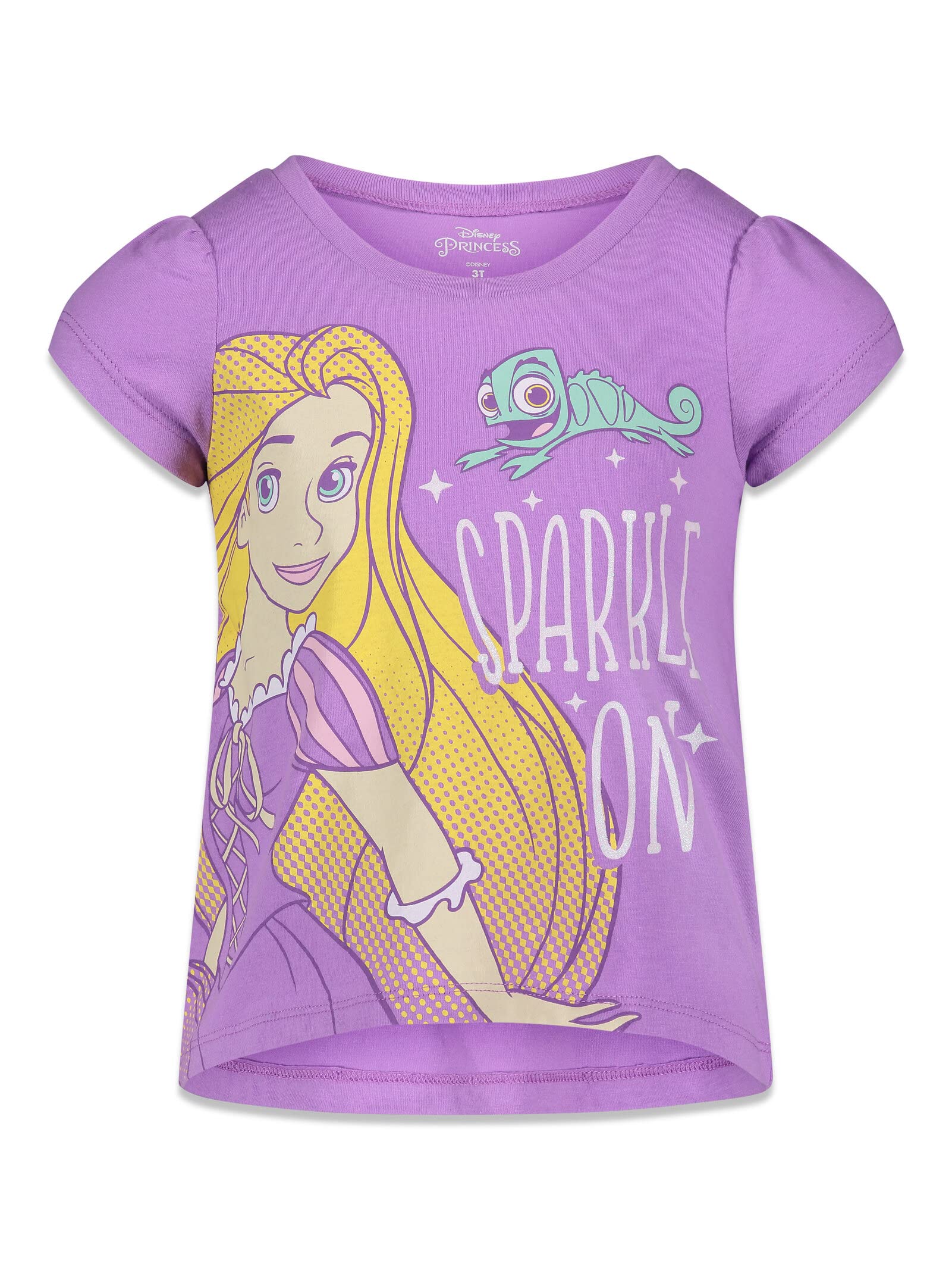 Princess Mulan Tiana Rapunzel Moana Big Girls 4 Pack T-Shirts 14-16