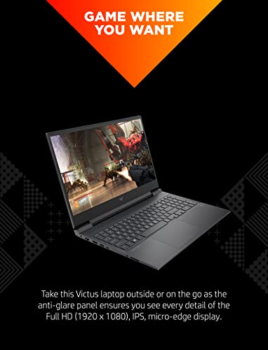 Victus 16 Gaming Laptop, AMD Radeon RX 5500M, AMD Ryzen 5 5600H, 8 GB RAM, 512 GB SSD, Full HD IPS Display, Windows 11 Home, Backlit Keyboard, Fast Charge, Enhanced Thermals (16-e0020nr, 2021)