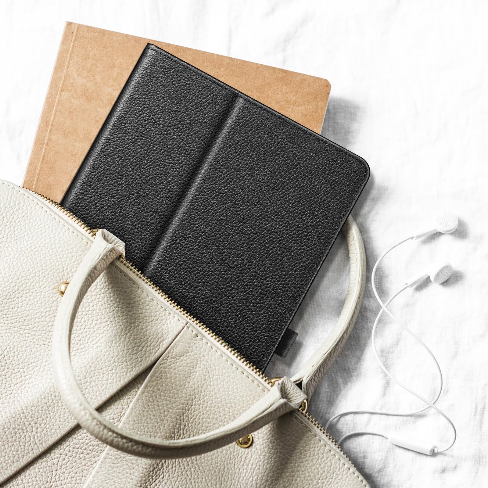 Fintie Case for Onn 11 Tablet Pro (2023 Model) - Premium Vegan Leather Folio Protective Stand Cover, Auto Wake/Sleep Stand Folio Cove for ONN Pro 11 inch Android Tablet 100110027, Black