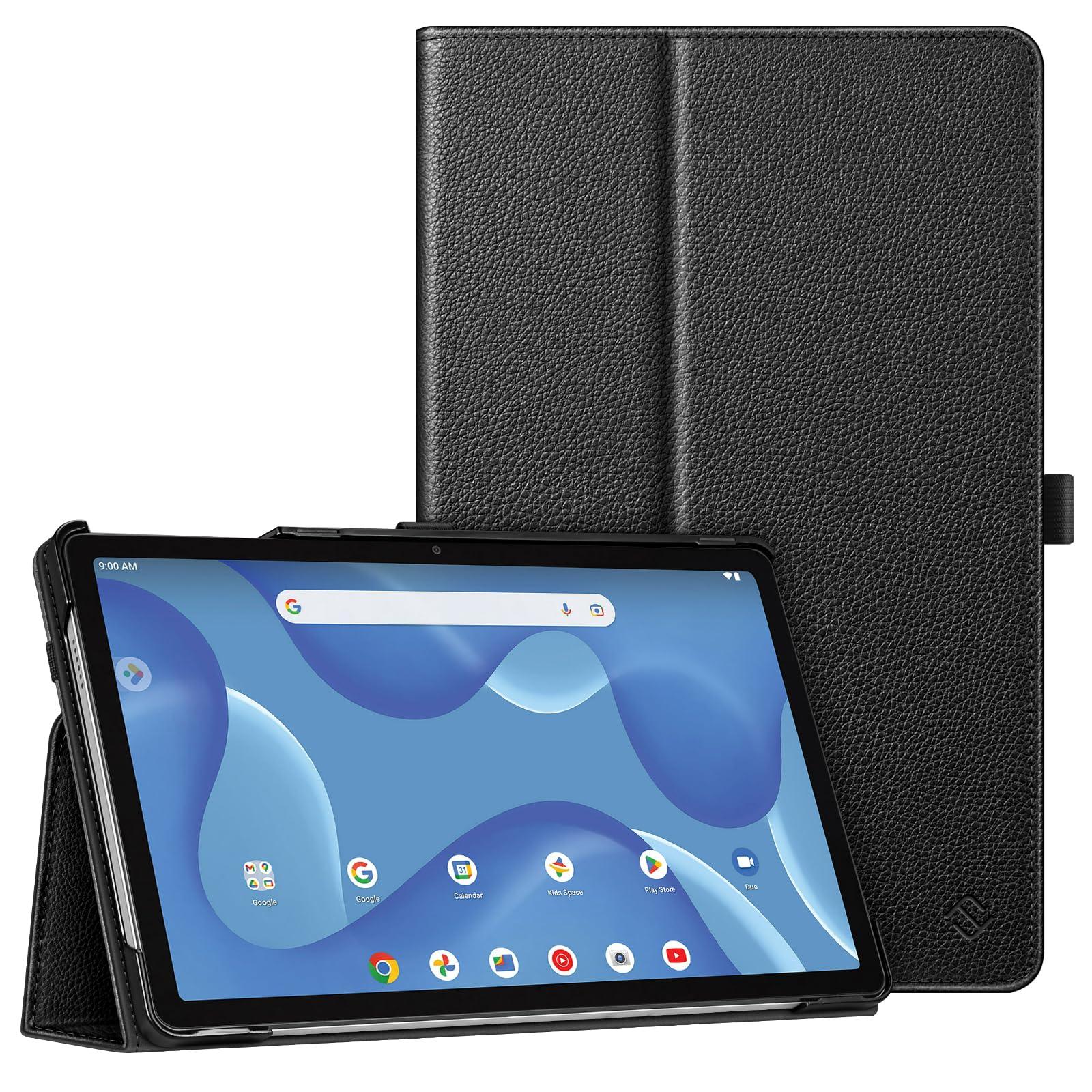 Fintie Case for Onn 11 Tablet Pro (2023 Model) - Premium Vegan Leather Folio Protective Stand Cover, Auto Wake/Sleep Stand Folio Cove for ONN Pro 11 inch Android Tablet 100110027, Black