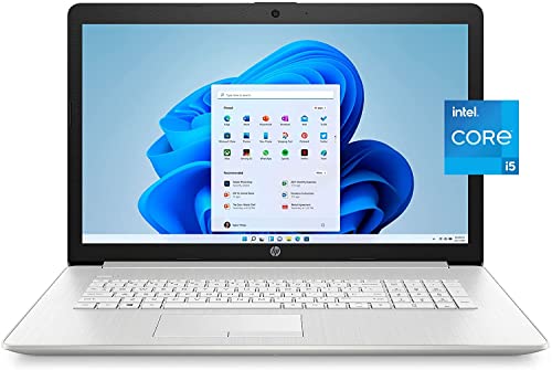 HP New 17 Laptop, 17.3" FHD IPS Display, 11th Gen Intel Core i5-1135G7(Beats i7-8500), 32GB RAM, 1TB SSD, Wi-Fi 5, Bluetooth, HDMI, Webcam, Backlit Keyboard, Windows 11 Home,Natural Silver