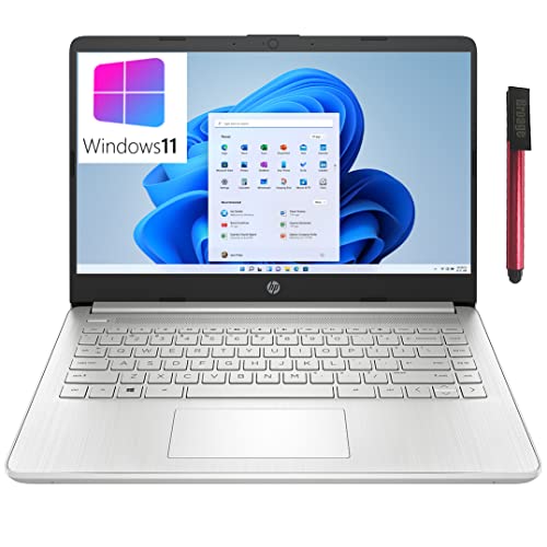 HP 2022 Newest 14 14" FHD Laptop Computer, Intel Quad-Core i7-1195G7 up to 5.0GHz, 12GB DDR4 RAM, 512GB PCIe SSD, WiFi 6, Bluetooth 5.0, Backlit Keyboard, Windows 11, BROAG 64GB Flash Stylus