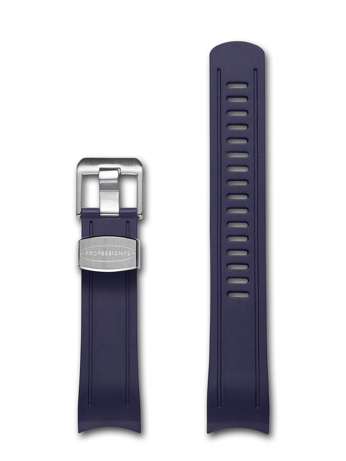 Crafter Blue CB05 Curved End Watch Band Quick Release Soft Rubber Strap Replacement for Seiko Skx Series SKX007, SKX009 and SKX011 and Sports 5 Series: SRPD51K1, SRPD53k1, SRPD55K1 etc - Orange