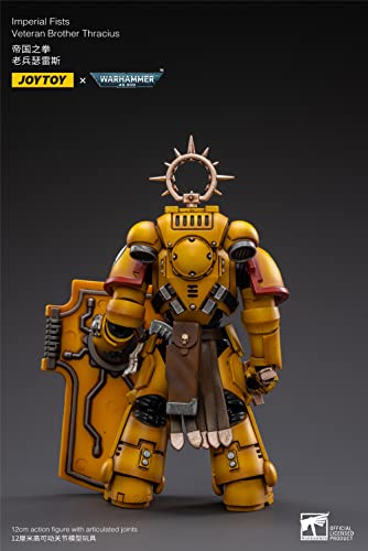 HiPlay JoyToy × Warhammer 40K Officially Licensed 1/18 Scale Science-Fiction Action Figures Full Set Series -Imperial Fists Veteran Brother Thracius