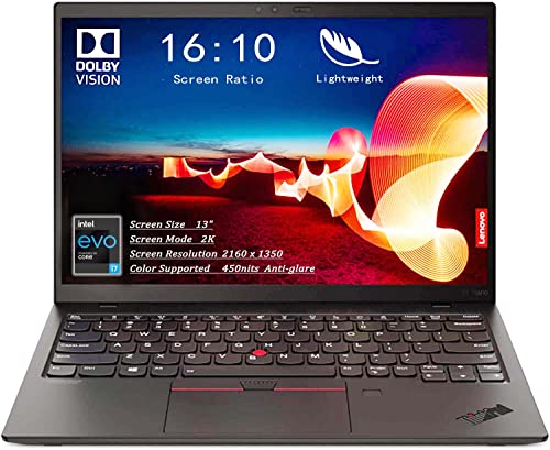 Lenovo Ultra Thin ThinkPad X1 Nano 13" 2K (2160x1350) IPS 450nits Ultrabook i7-1160G7 Finger Print Windows 10 Pro W/HDMI (16GB RAM | 512GB PCIe SSD)