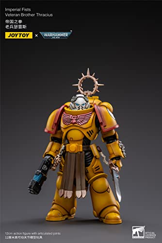 HiPlay JoyToy × Warhammer 40K Officially Licensed 1/18 Scale Science-Fiction Action Figures Full Set Series -Imperial Fists Veteran Brother Thracius