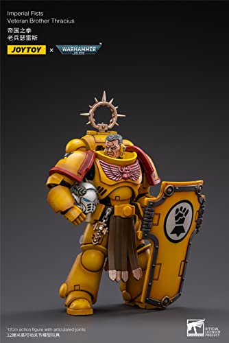HiPlay JoyToy × Warhammer 40K Officially Licensed 1/18 Scale Science-Fiction Action Figures Full Set Series -Imperial Fists Veteran Brother Thracius
