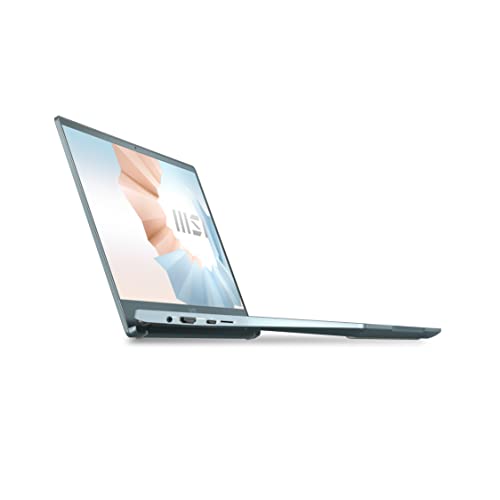 MSI Modern 14 Professional Laptop: 14" IPS-Level Thin Bezel Display,Intel Core i7-1165G7, Iris Xe, 8GB, 512GBSSD, Win10, Blue Stone(B11MO-241)