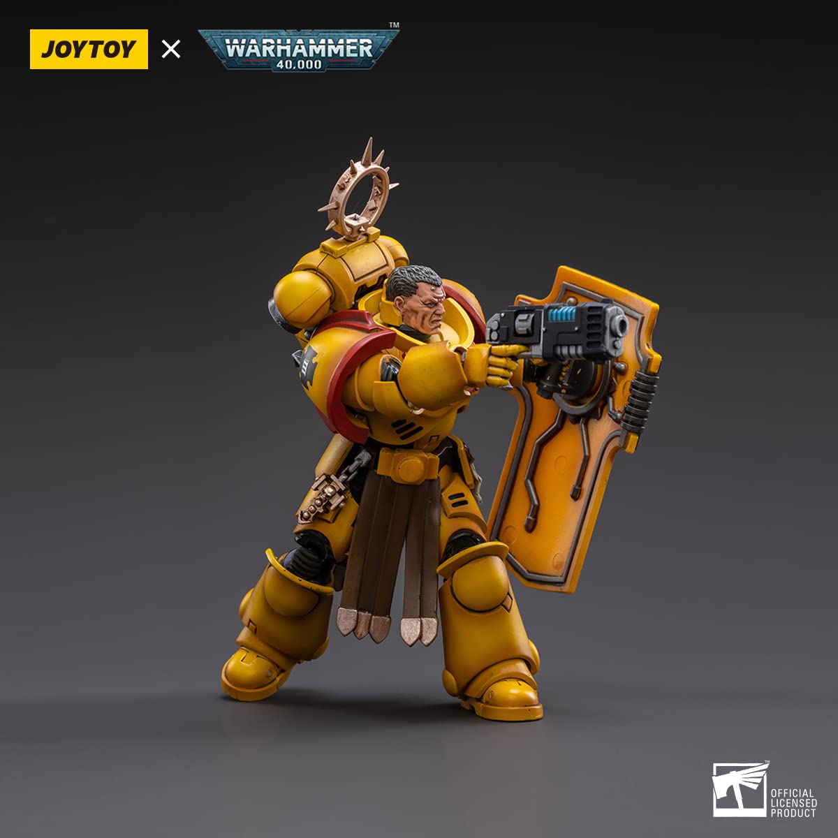 JOYTOY Warhammer 40,000 1/18 Action Figure Imperial Fists Veteran Brother Thracius Model(5.1Inch)