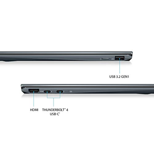 ASUS ZenBook Flip 13 OLED Ultra Slim Convertible Laptop, 13.3β Touch Display, Intel Evo Platform Core i5-1135G7, 8GB RAM, 512GB SSD, Windows 11 Home, AI Noise-Cancellation, Pine Grey, UX363EA-DH52T