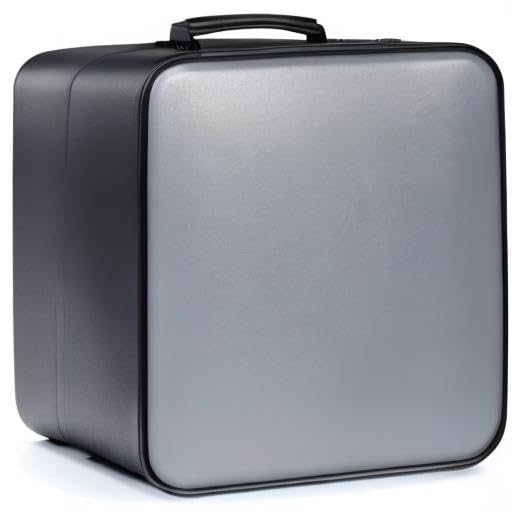 TIMCORR CD Case DVD Storage Case: 432 Capacity Hard Plastic DVD Case Holder Organizer Portable CD Wallet Binder Disc Holder Folder Blu Ray Album Sleeves for Car Home Travel | Audio Music (Grey)
