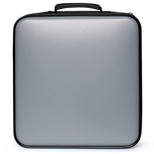 TIMCORR CD Case DVD Storage Case: 432 Capacity Hard Plastic DVD Case Holder Organizer Portable CD Wallet Binder Disc Holder Folder Blu Ray Album Sleeves for Car Home Travel | Audio Music (Grey)