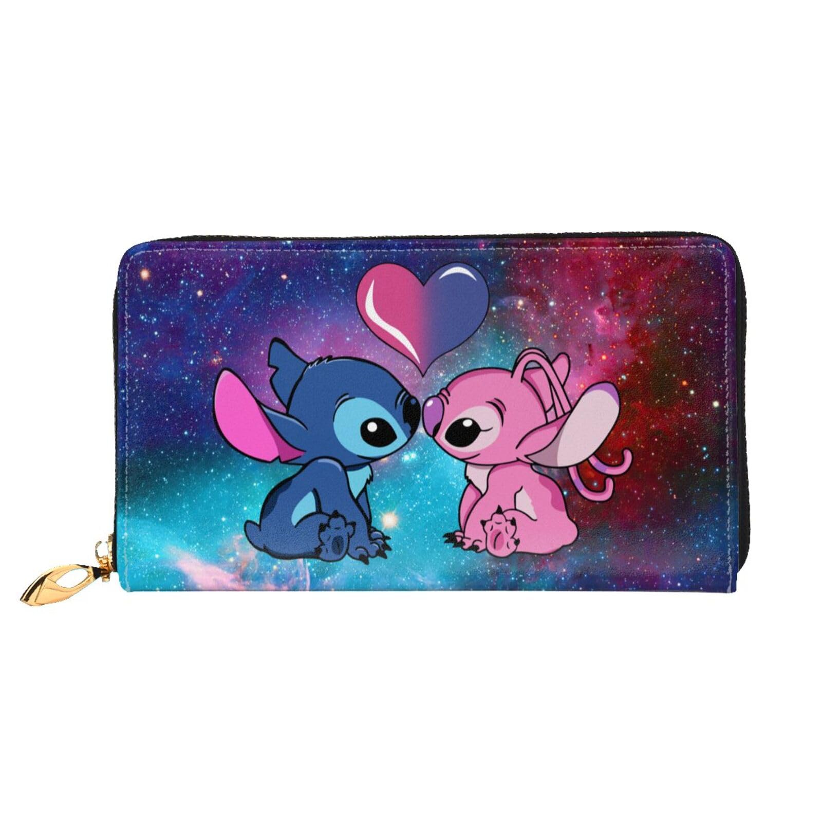 Anime Wallet for Girls Women Cartoon Faux Leather Long Purse Clutch Zipper Wallet Cute Travel Coin Card Holder