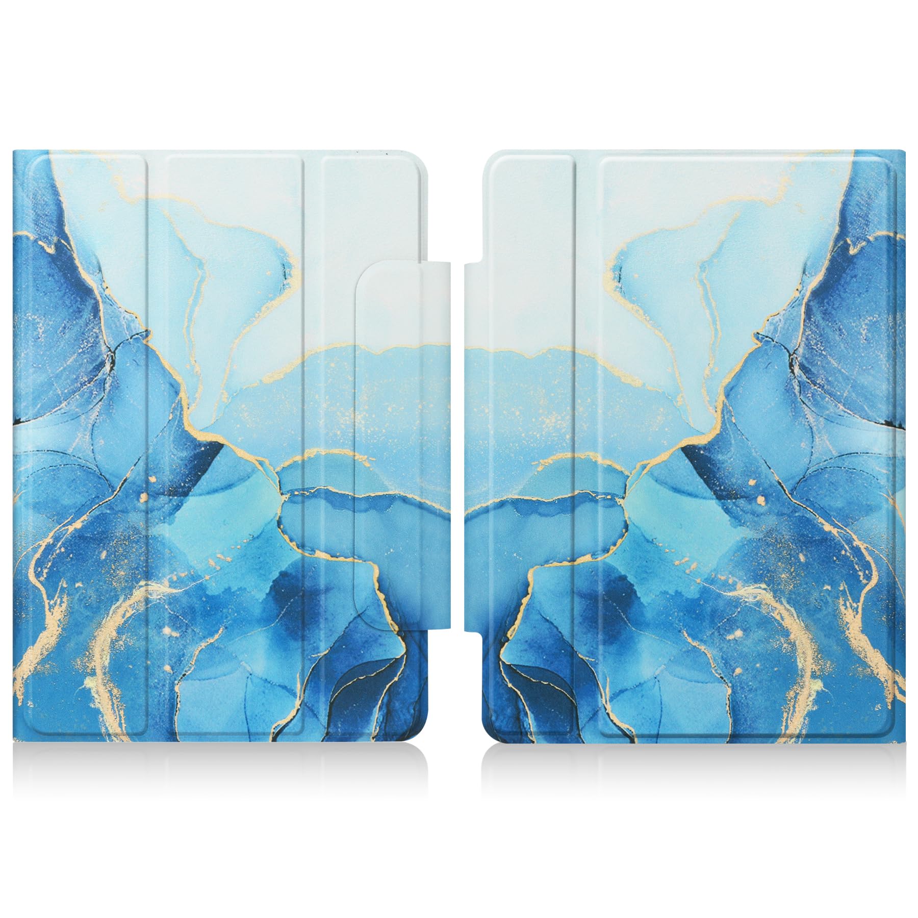 HoYiXi Universal Case for 8 inch Tablet,Protective Tablet Cover for 7 inch, Foldable Stand Folio Tablet Case for and More 7"-8" inch Tablet -Blue Marble