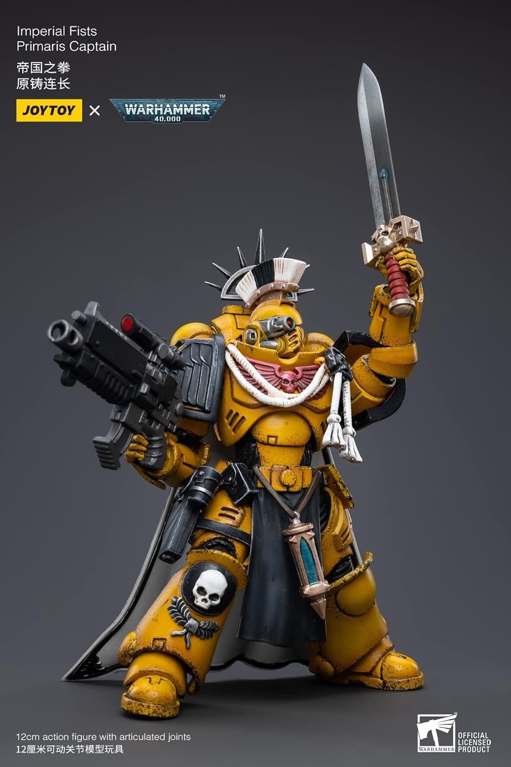 BLOOMAGE JOYTOY (BEIJING) TECH Warhammer 40k: Imperial Fists Primaris Captain 1:18 Scale Figure