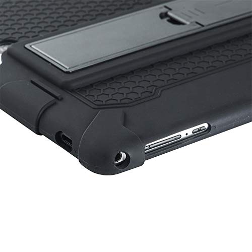 HLWQ Case for MEBERRY M7 Tablet 10 Inch/AOYODKG A22 10/Pavoma 10 G3/Llltrade 10, Anti-Slip Soft Silicone Case with Stand (Black)