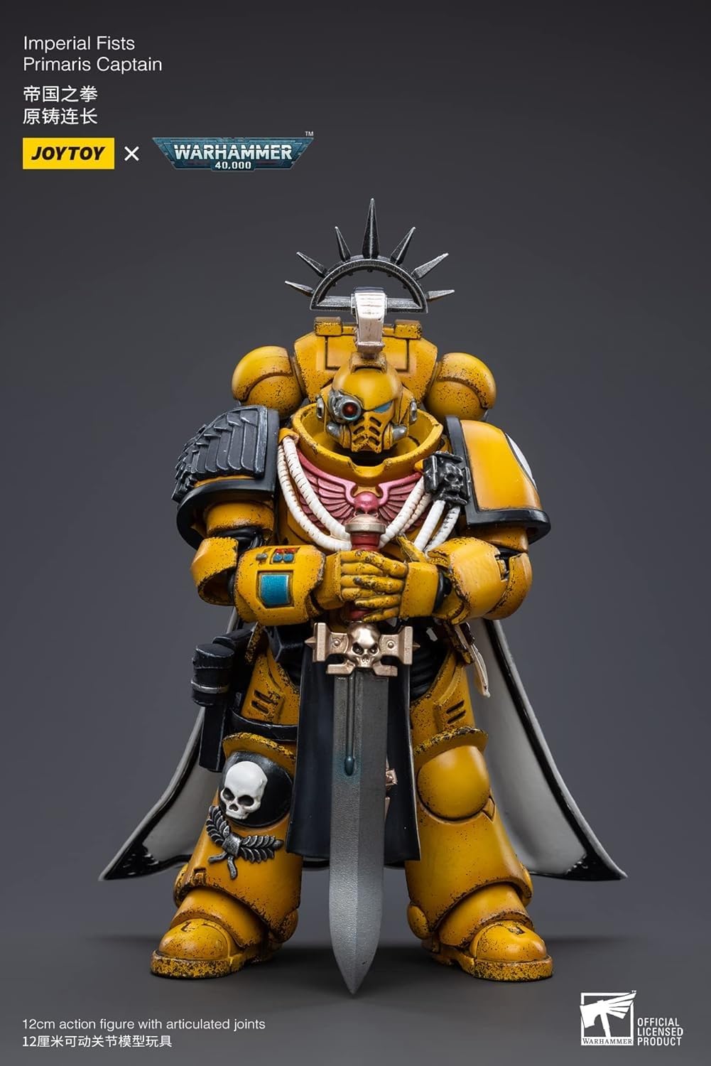 BLOOMAGE JOYTOY (BEIJING) TECH Warhammer 40k: Imperial Fists Primaris Captain 1:18 Scale Figure