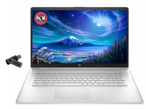 HP 17 Business Laptop Computer, 17.3" HD Touchscreen, AMD Ryzen 5 5500U up to 4.0GHz (Beat i5-10500H), Windows 10 Pro, 12GB RAM, 512GB SSD, WiFi, Bluetooth 5.0, Webcam, Tech Deal USB