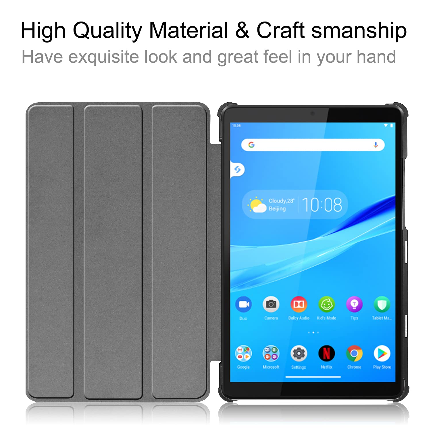 Gylint Case for Lenovo Tab M8 TB-8505F, Smart Case Trifold Stand Slim Lightweight Case Cover for Lenovo Tab M8 TB-8505F / TB-8505X Tablet Star Night