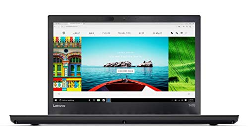 Lenovo Thinkpad T470 Touchscreen Ultrabook (14 FHD Touch Display, Intel Core i7-7600U Up to 3.9GHz, 8GB RAM, 256GB SSD, Webcam, Backlit Keyboard, Fingerprint Reader, Windows 10 Pro) (Renewed)