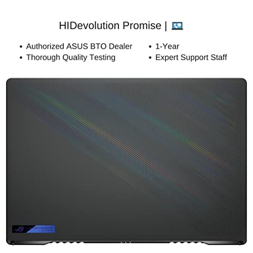 [2022] HIDevolution ASUS ROG Zephyrus G15 GA503RW 15.6" QHD 165Hz, 3.3 GHz AMD Ryzen 9 6900HS, RTX 3070 Ti, 40 GB 4800MHz RAM, 1 TB PCIe SSD, Windows 11 Pro