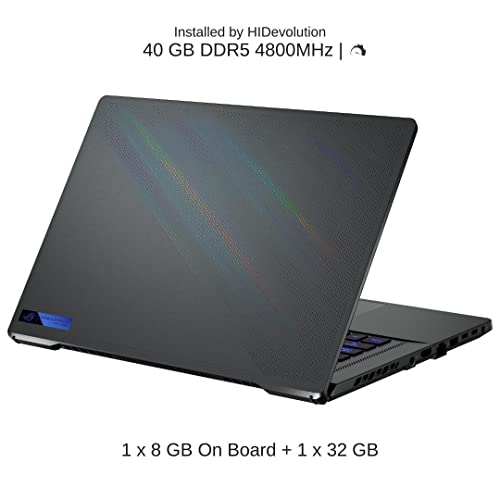[2022] HIDevolution ASUS ROG Zephyrus G15 GA503RW 15.6" QHD 165Hz, 3.3 GHz AMD Ryzen 9 6900HS, RTX 3070 Ti, 40 GB 4800MHz RAM, 1 TB PCIe SSD, Windows 11 Pro
