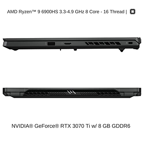 [2022] HIDevolution ASUS ROG Zephyrus G15 GA503RW 15.6" QHD 165Hz, 3.3 GHz AMD Ryzen 9 6900HS, RTX 3070 Ti, 40 GB 4800MHz RAM, 1 TB PCIe SSD, Windows 11 Pro