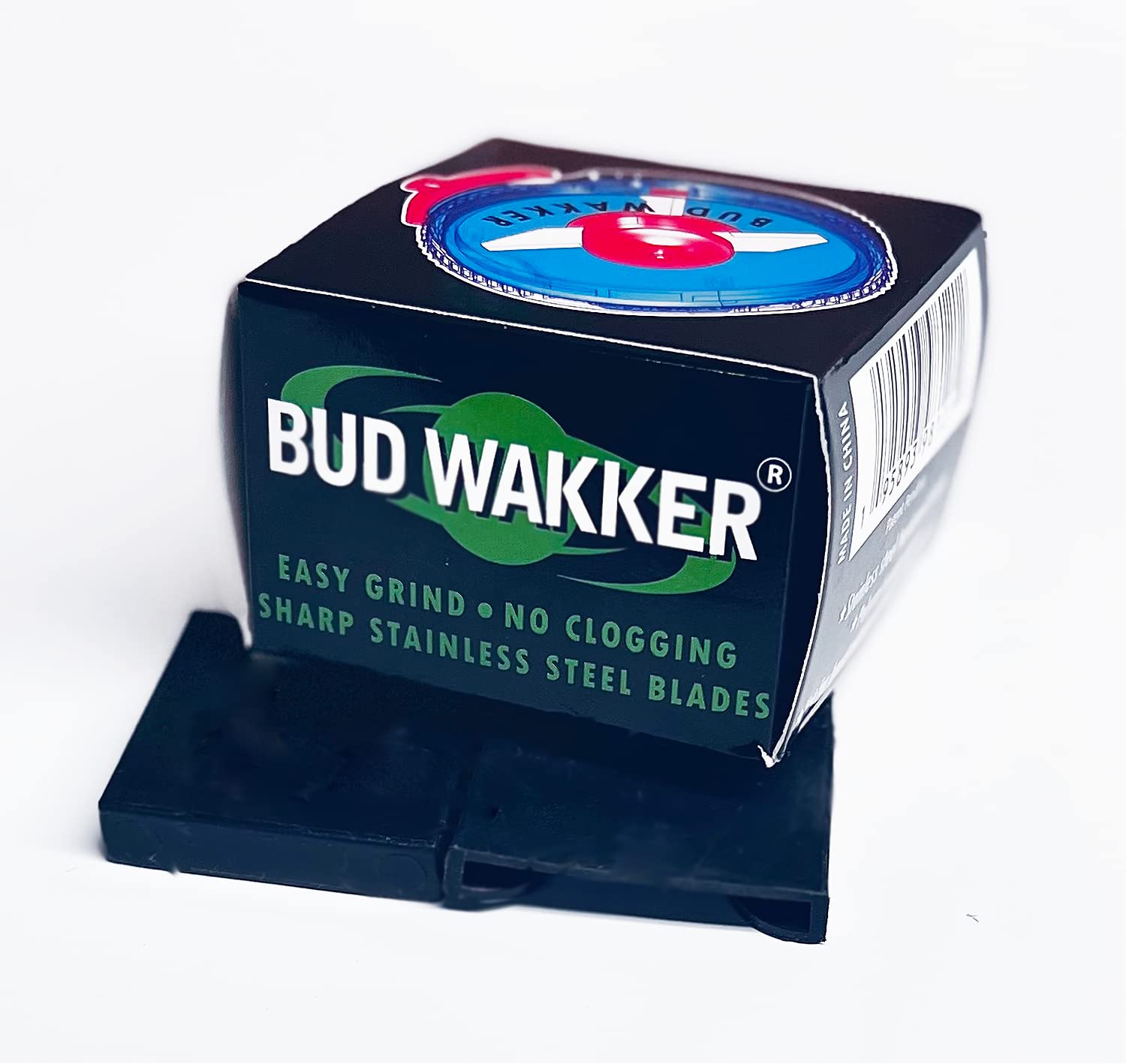 Bud Wakker Herb Grinder. Manually operated Herb and spice grinder with unique pull-cord design for fast easy grinding with no clogging. Grind herbs, soft spices, garnishes, medical herbs. (Green).