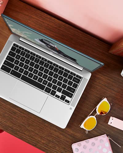 HP Chromebook 14 Laptop, Intel Celeron Processor, 4 GB RAM, 32 GB eMMC, 14” HD (1366 x 768) Touchscreen, Chrome OS, Webcam & Dual Mics, Work, Entertainment, Long Battery Life (14a-na0150nr, 2021)