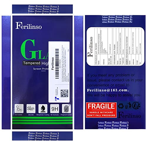 Ferilinso 3 Pack for Apple iPhone 14 Pro Privacy Screen Protector Tempered Glass Accessories 9H Anti Spy Privacy Screen for iPhone 14 Pro 3 Pack Camera Lens Protector Case Friendly