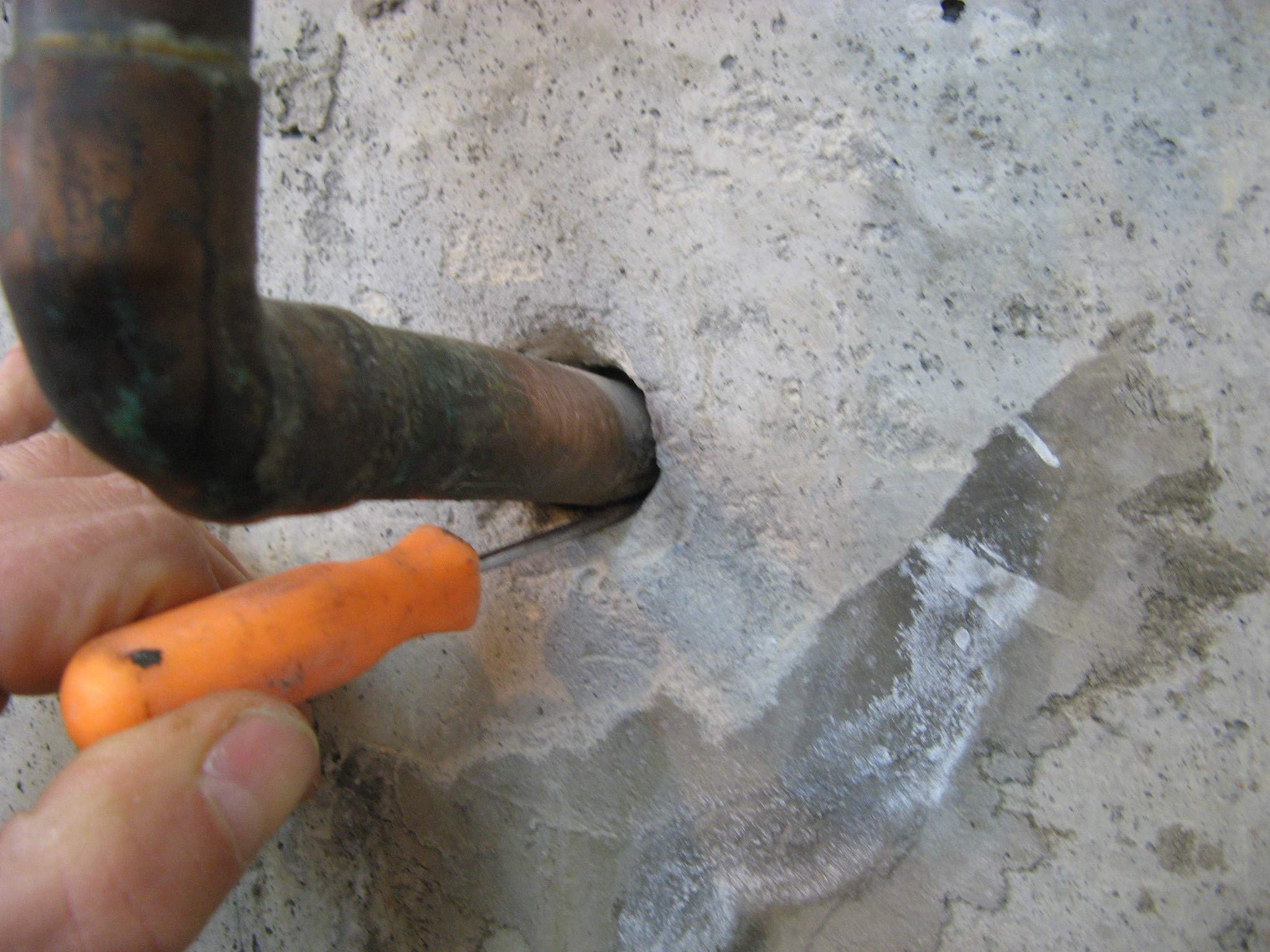 Waterline, Pipe and Penetration Leak Kit-Stop Leaks Around The Water Supply Line of Your Home. for Concrete Basement Walls