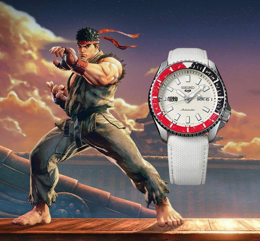 New SEIKO 5 Sports Street Fighter V Limited Edition SRPF19K1 ((RYU))