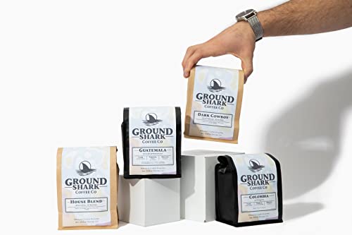 Ground Shark Coffee - House Blend - Whole Bean 12 Ounce bag (Whole Bean)