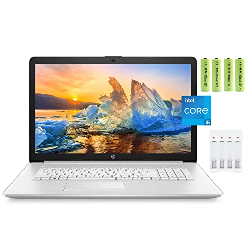 HP 17.3" IPS Anti-Glare FHD Display Laptop, 11th Gen 4-core i5-1135G7, 16GB RAM 512GB SSD, Intel Iris Xe Graphics, Backlit Keyboard, Windows 11 Home, with Lanbertent Rechargeable Battery