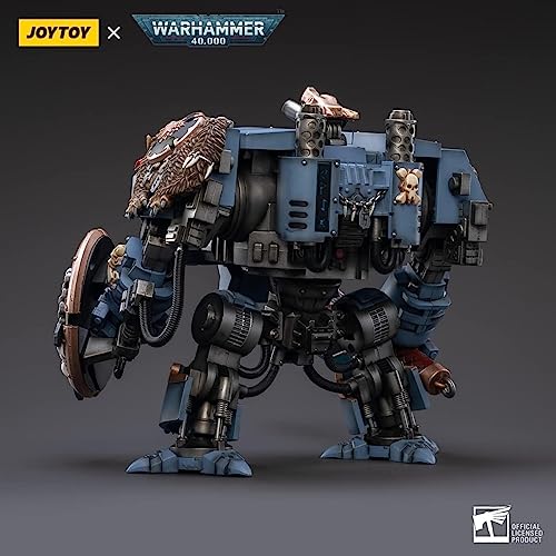 HiPlay JoyToy × Warhammer 40K Officially Licensed 1/18 Scale Science-Fiction Action Figures Full Set Series -Space Marines Space Wolves Venerable Dreadnought Brother Hvor