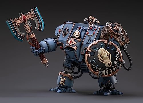HiPlay JoyToy × Warhammer 40K Officially Licensed 1/18 Scale Science-Fiction Action Figures Full Set Series -Space Marines Space Wolves Venerable Dreadnought Brother Hvor