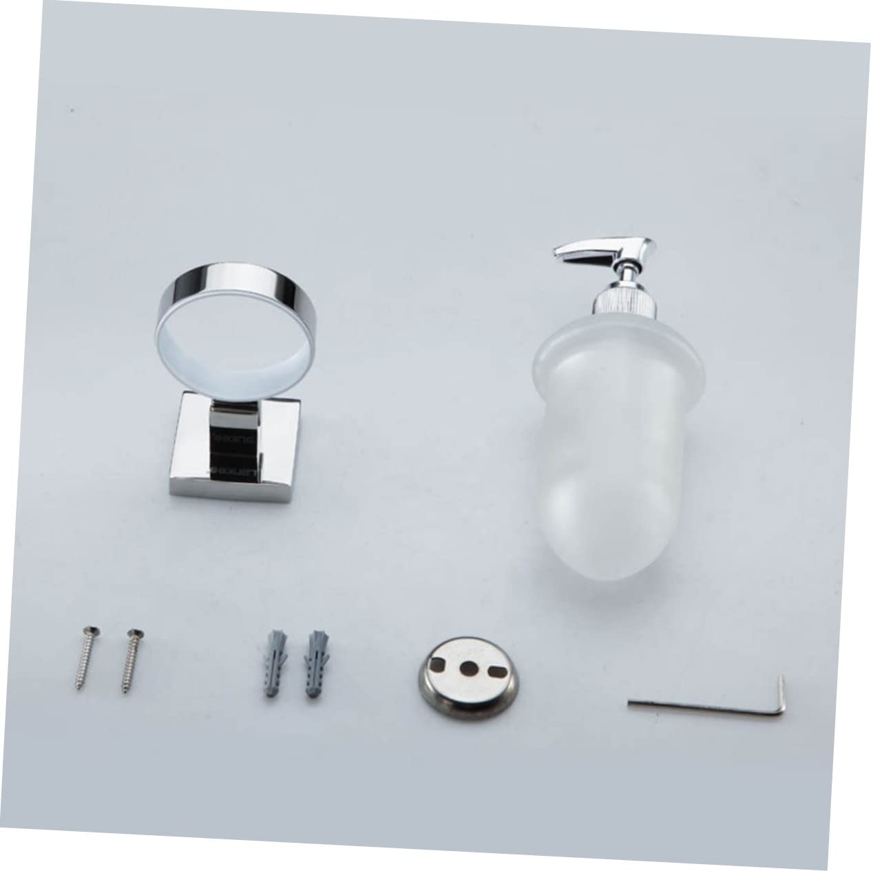 DRESSOOS 304 Stainless Steel Soap Dispenser Wall Mount Liquid Soap Bottle for Bathroom Kitchen Use