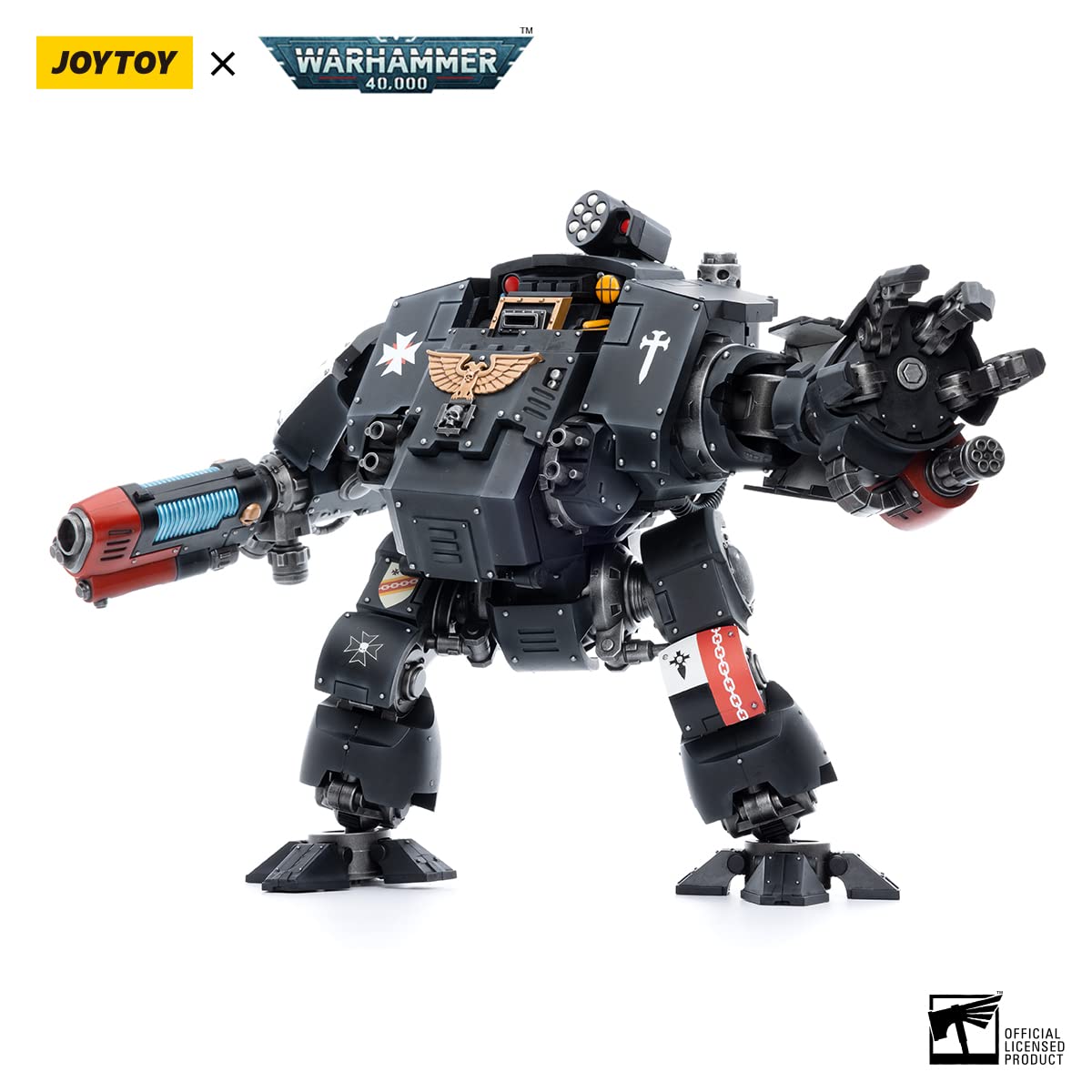 JOYTOY Warhammer 40K Officially Licensed Mecha Black Templars Redemptor Dreadnought 1:18 Scale Collectible Action Figure 11.73”Height