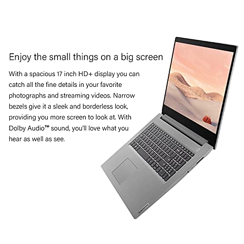 Lenovo IdeaPad 3 Laptop, 17.3" HD+ Display, AMD Ryzen 5 4500U 6-Core Processor (Beats i7-1185G7), AMD Radeon Graphics, 20GB RAM, 512GB PCIe SSD, Fingerprint, Long Battery Life, Win 10 (Latest Model)